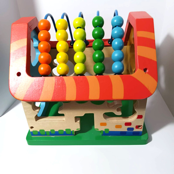 Jumini | Toys | Jumini Wooden Activity House Helps Build Handeye Co ...